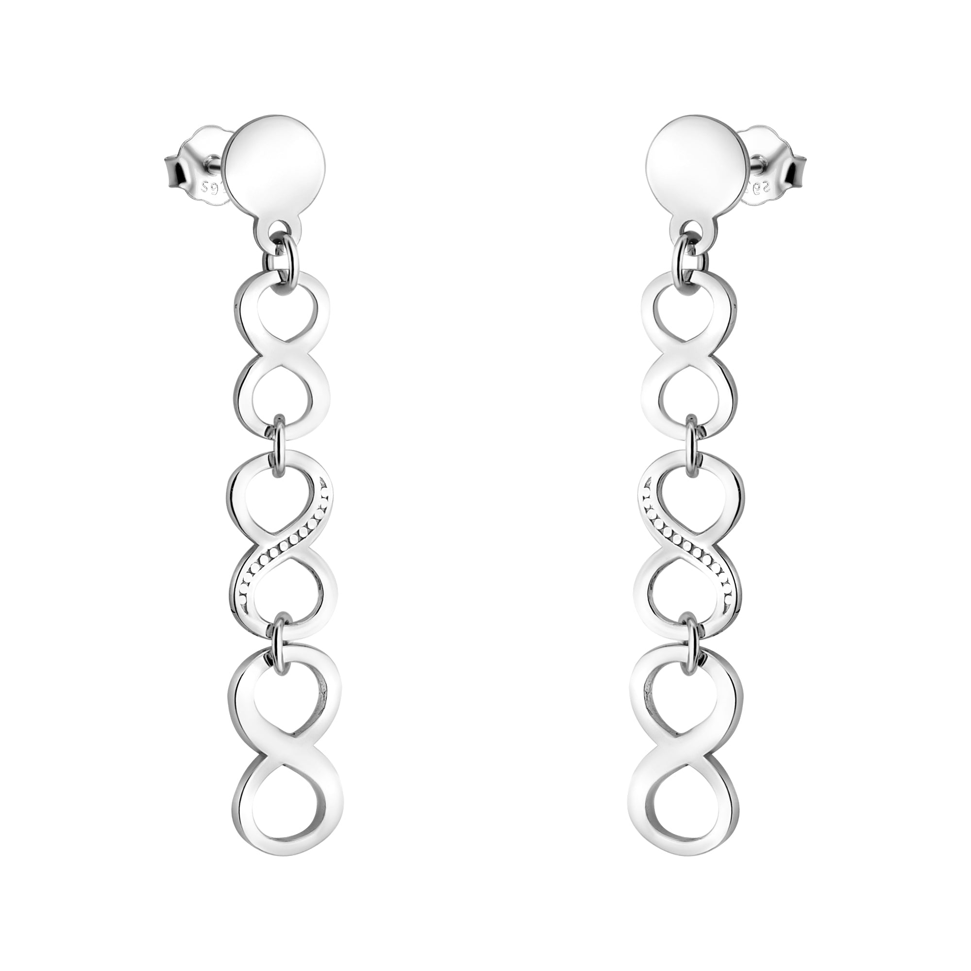 Kreis Unendlich Infinity Ohrhänger in 925 Silber - Echtschmuck - SOFIA ...